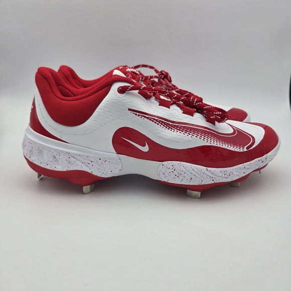 Nike | Shoes | Nike Alpha Huarache Elite 4 Low White University Red ...